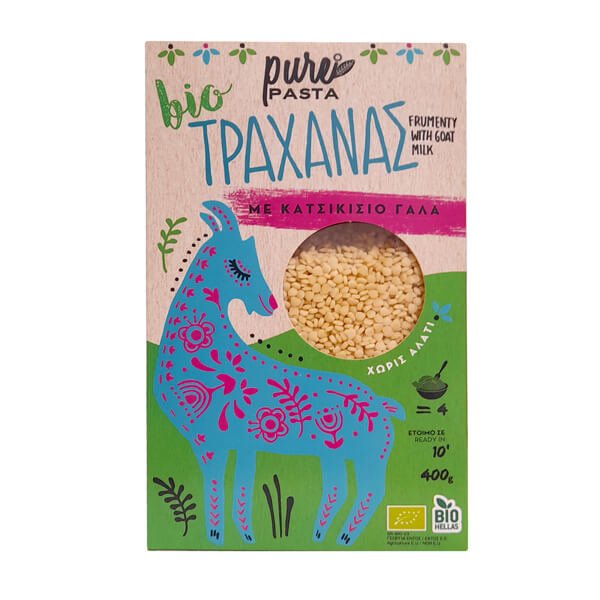 Τραχανάς bio με κατσικίσιο γάλα 400gr, Pure Pasta - Just Organic ...